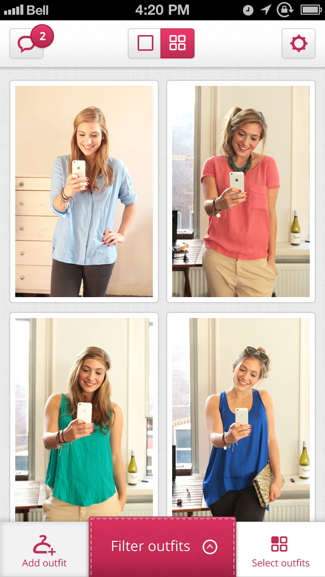 Looks for iPhone lets you tag and categorize your wardrobe, filtering ...