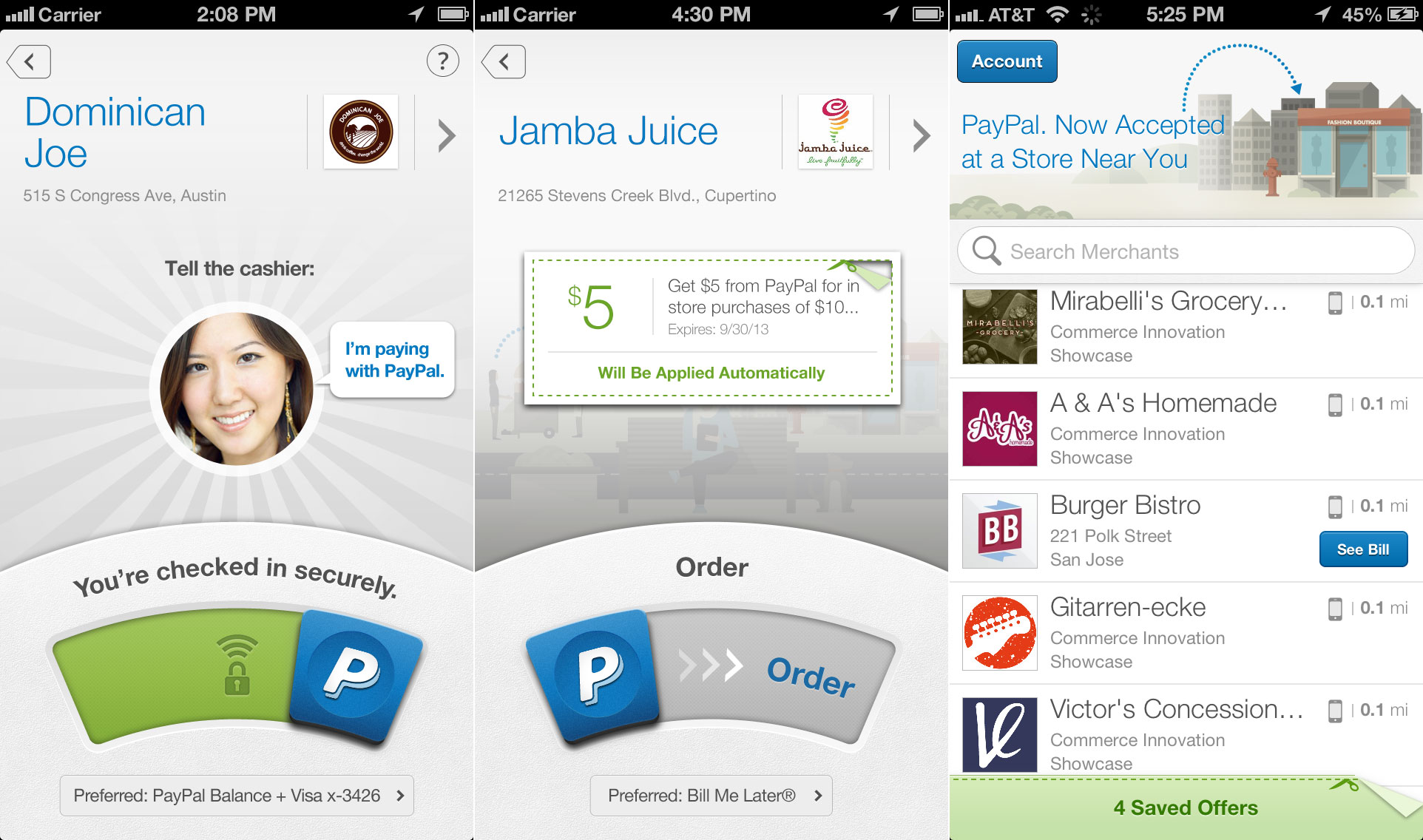 PayPal's Redesigned Mobile Apps Adds Check-Ins, Coupons, And More