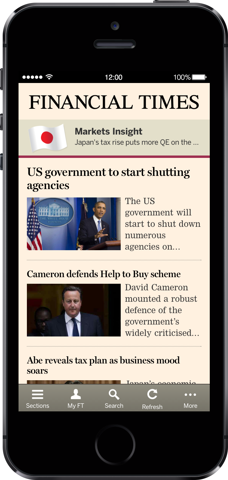 Financial Times Revamps Its Web App for iPhone, iPad and Windows 8