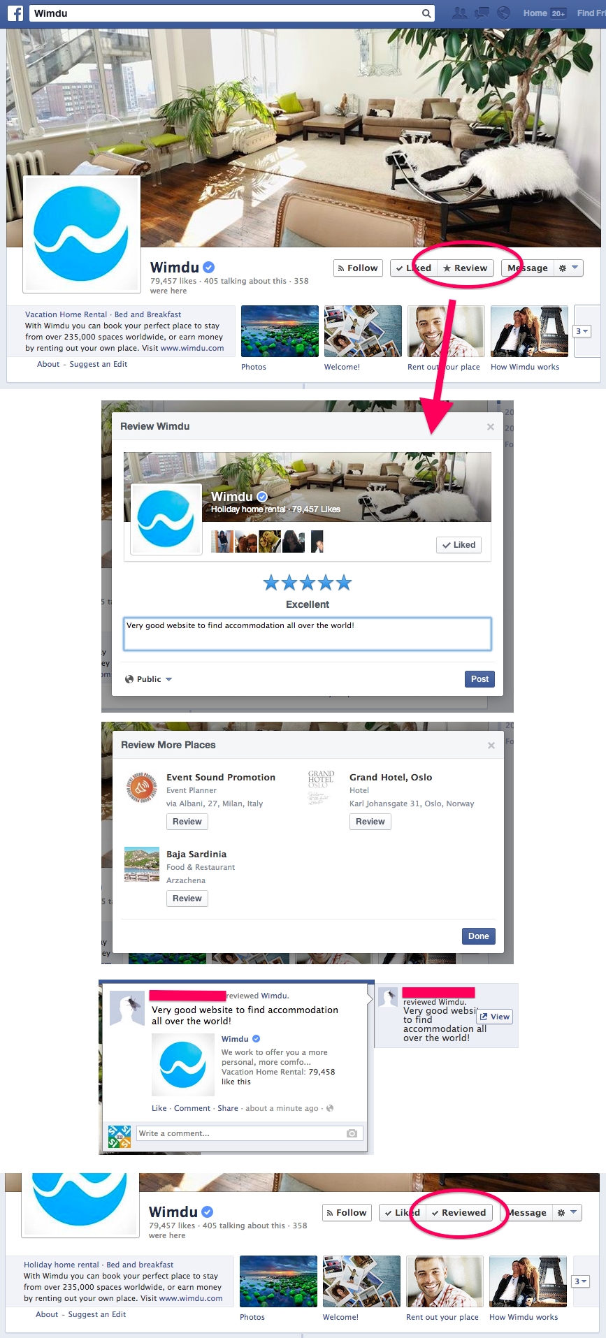 Facebook is testing the addition of Follow and Review buttons on Pages