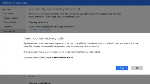 Microsoft Accounts Get Recent Activity, Recovery Codes