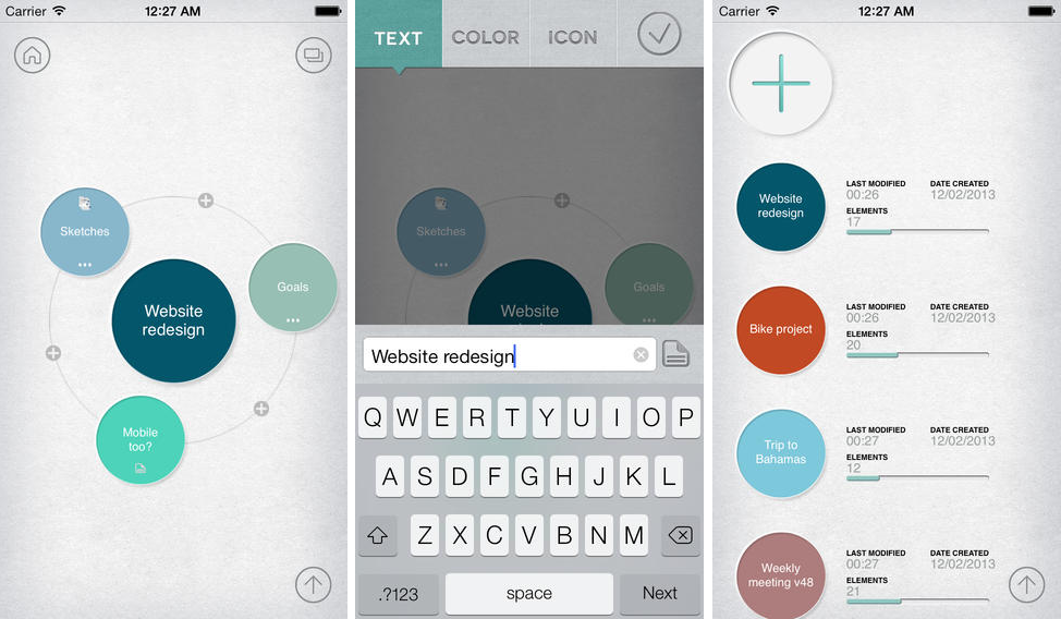 Mindly for iOS Reworks Mind Maps for Small Screens
