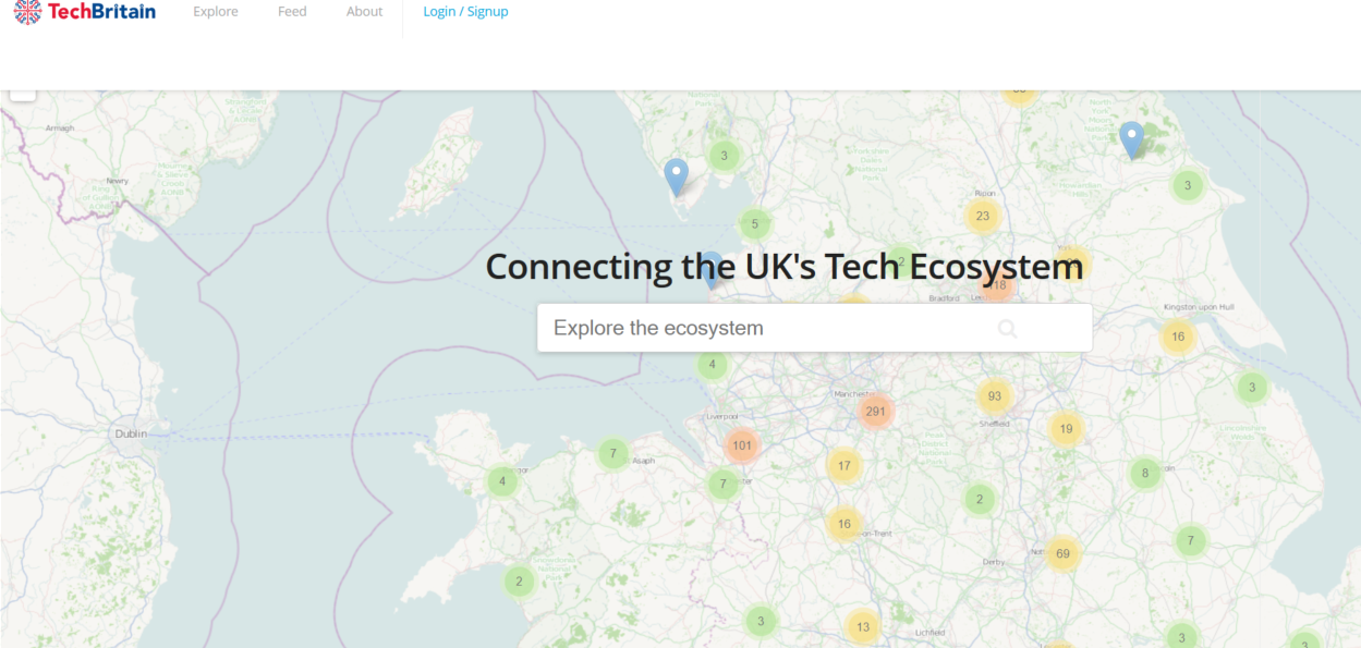 TechBritain Revamps its Interactive Map of UK Startups