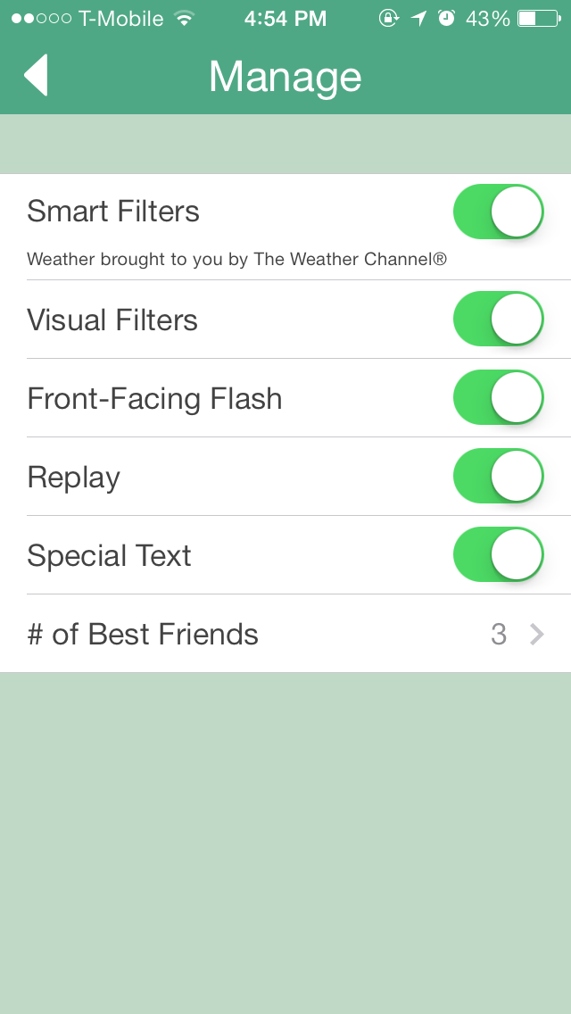 Snapchat for iOS Gets Replays, Front Camera Flash and Filters