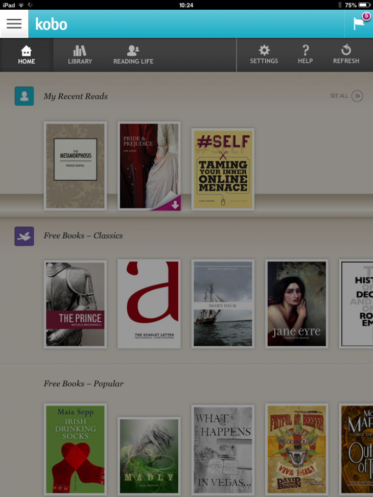 Kobo Updates for iOS 7