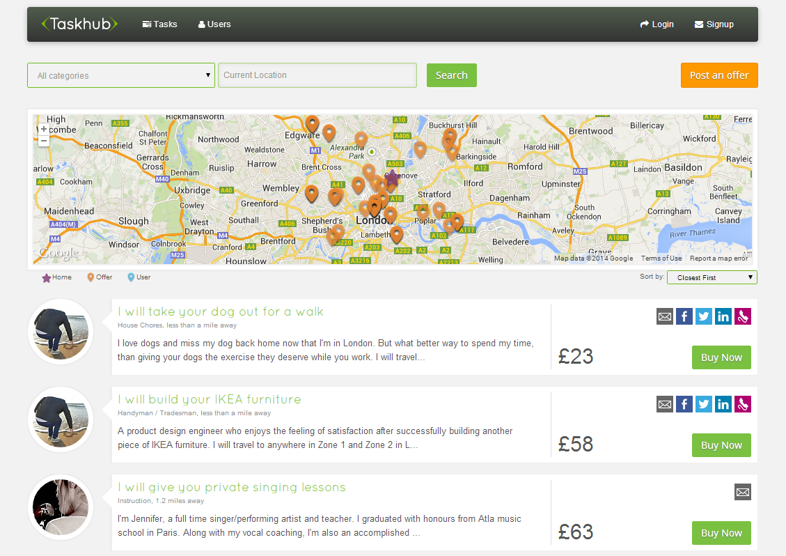 Taskhub Unveils Offers, A Place For You To Advertize Your Services And ...