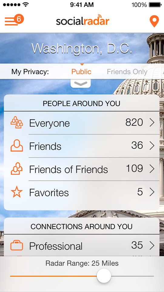 SocialRadar’s iPhone App Uses Social Data to Find Your Friends