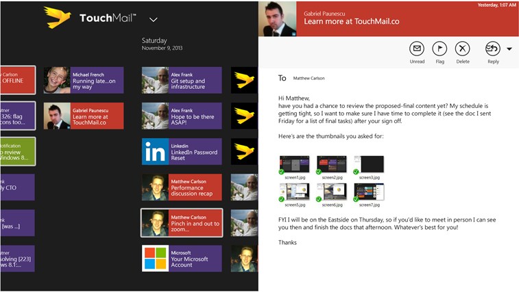 TouchMail Is An Innovative Gesture-Based Email Client for Windows