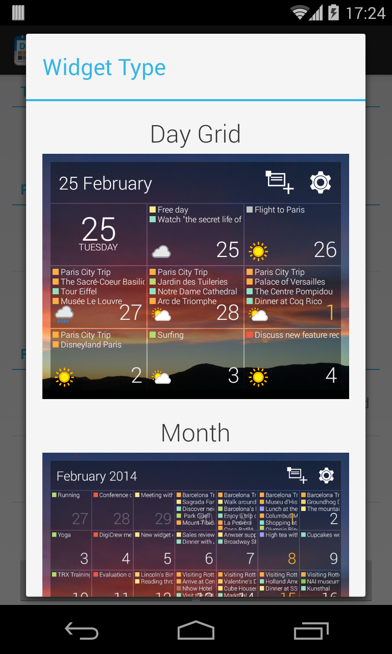 DigiCal for Android Gets New-look Widgets and Calendar View Options