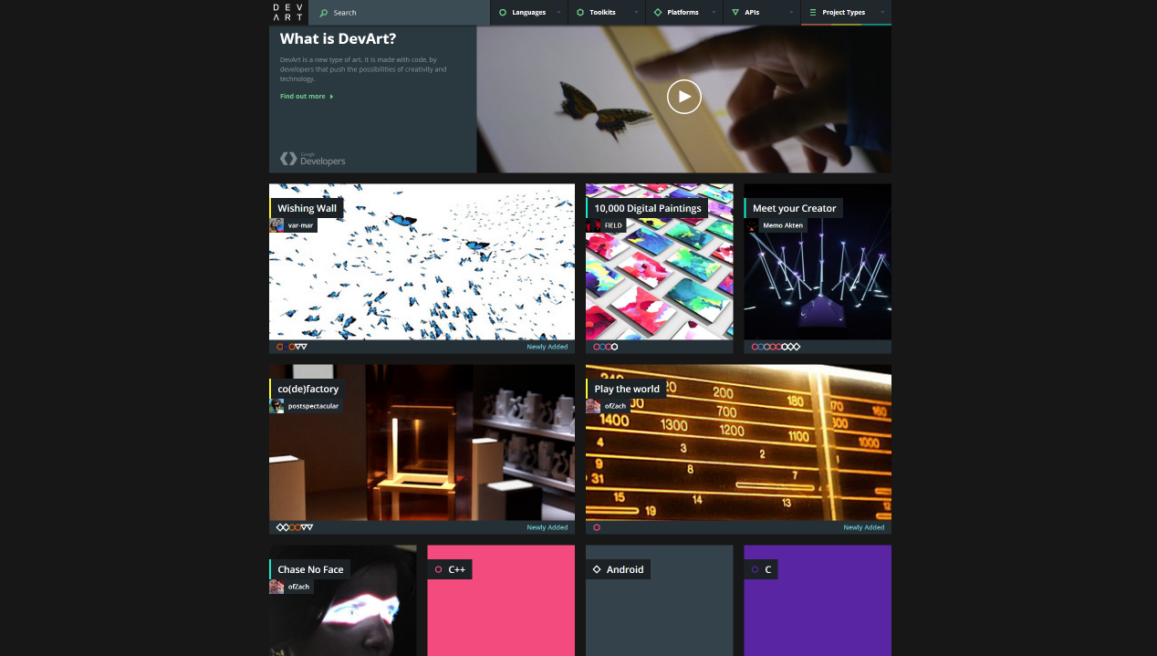 Google Partners with London's Barbican Centre for Devart Exhibition