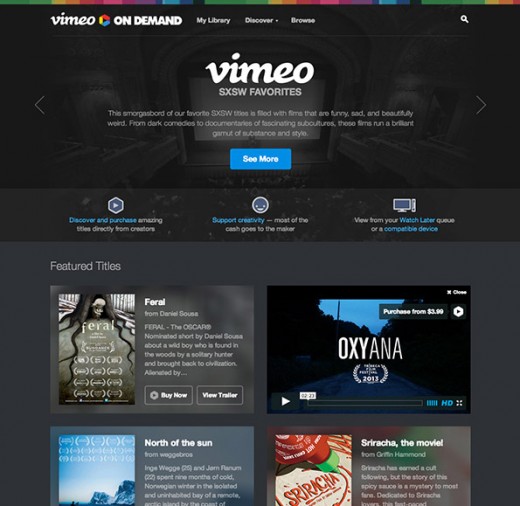 Vimeo On Demand Redesigned with Collections and User Libraries