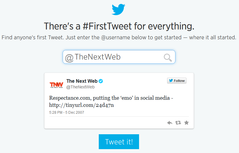 Discover Your First Ever Tweet