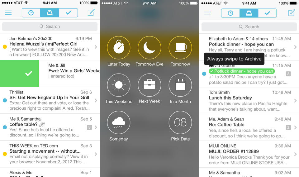 Mailbox for iOS Gets Auto-Swipe, Dropbox Sync