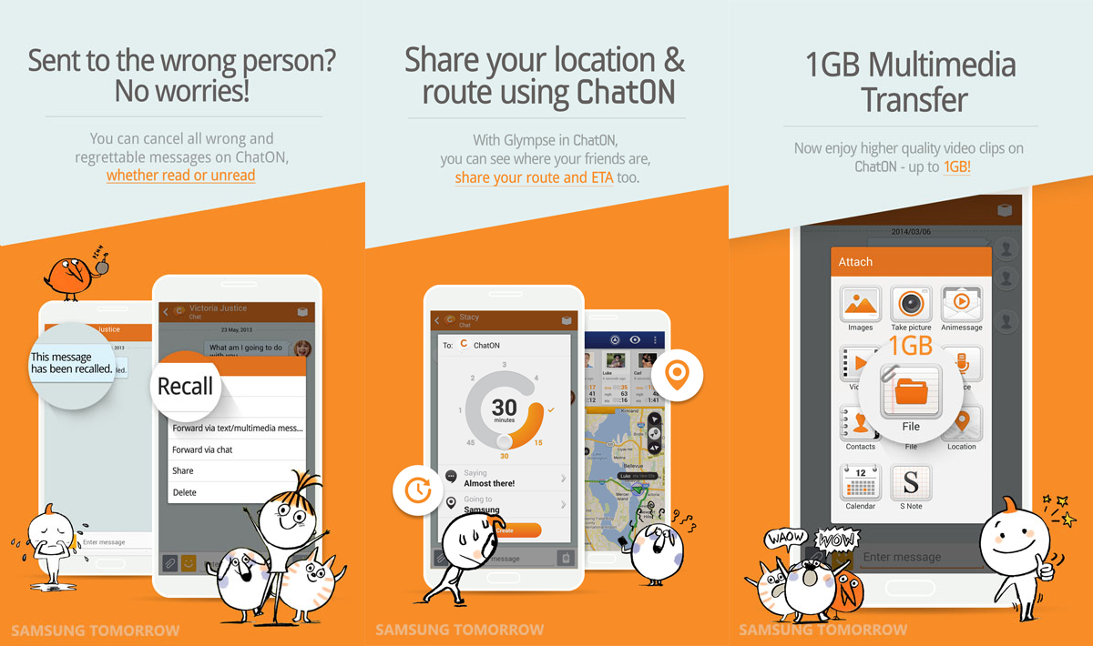 Samsung's ChatOn Lets You Recall Messages, Brings 1GB File Sharing