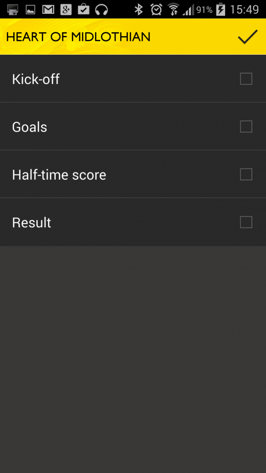 BBC Sport Gets Goals & Results Push Notifications