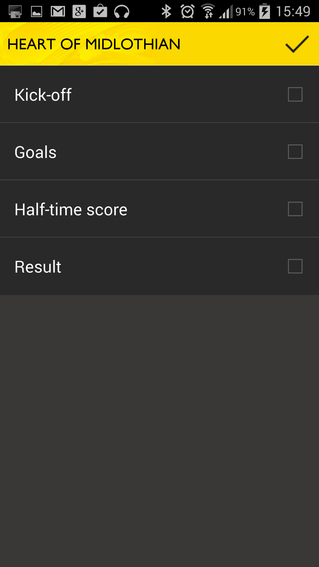 BBC Sport Gets Goals & Results Push Notifications