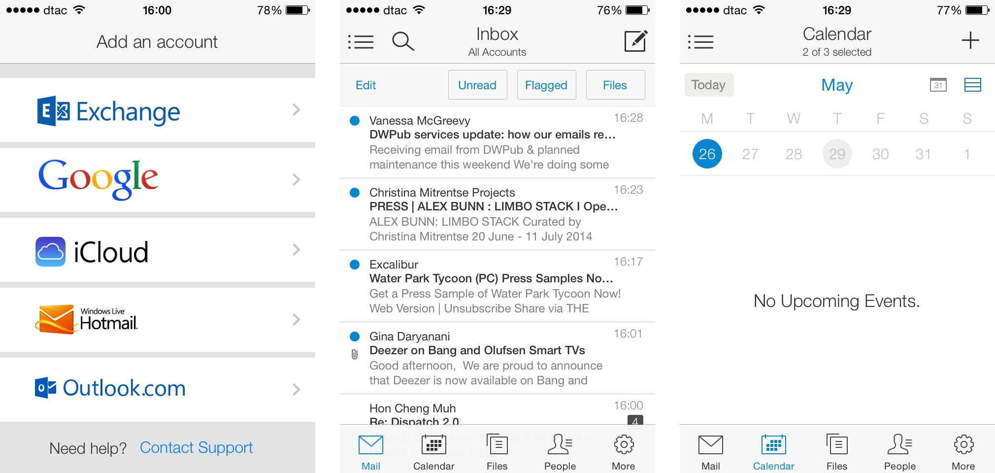 Accompli Gets iCloud, Hotmail, Live and Outlook Support