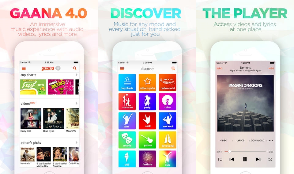 Gaana Adds Video & Lyrics to Mobile Apps