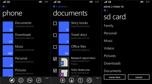 Microsoft Launches Files for Windows Phone 8.1