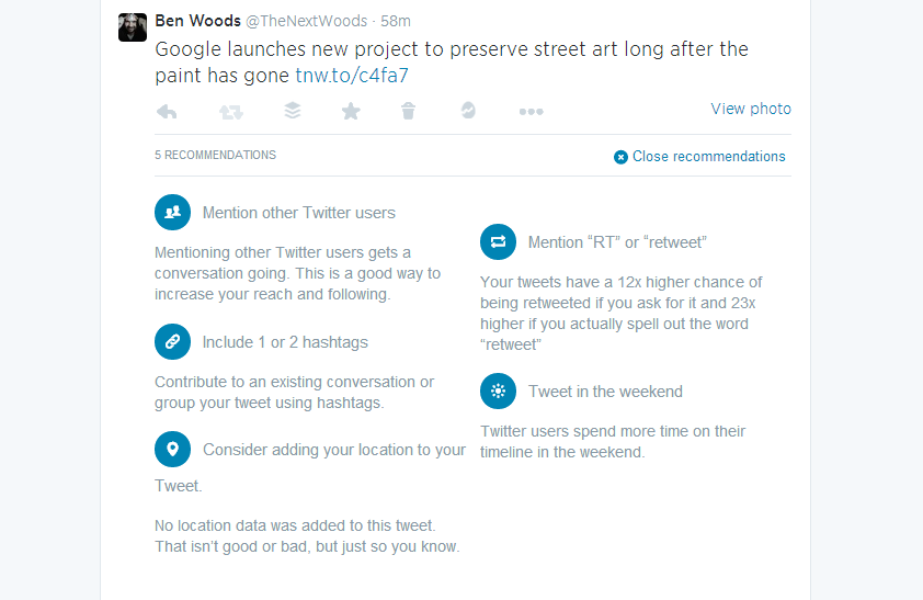 Twitter Counter Plug-in Recommends How to Improve Tweets
