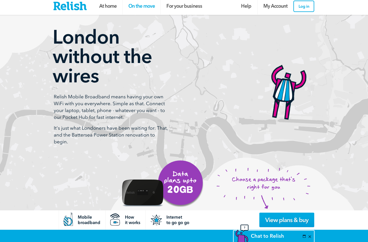 Relish's 4G London Broadband Service wants to Kill Line Rental