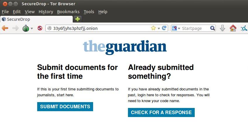 The Guardian Adopts SecureDrop System for Whistleblowers