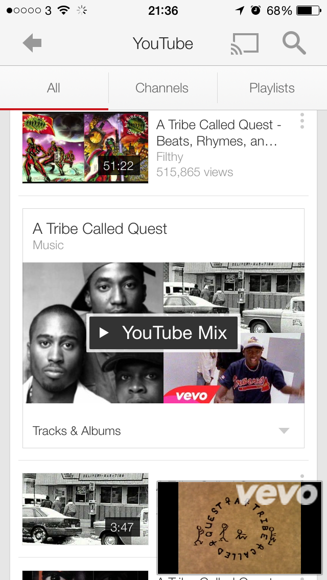 YouTube for iOS Now Includes Auto-Generated Playlists