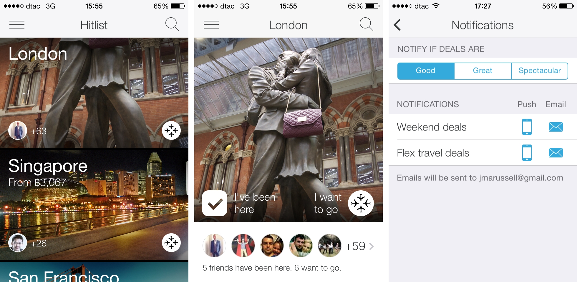Flight Deal App Hitlist Adds Push Notifications