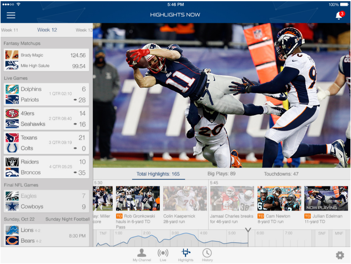 NFL Now App Comes to Set-Top Boxes With Paid 'Plus' Feature