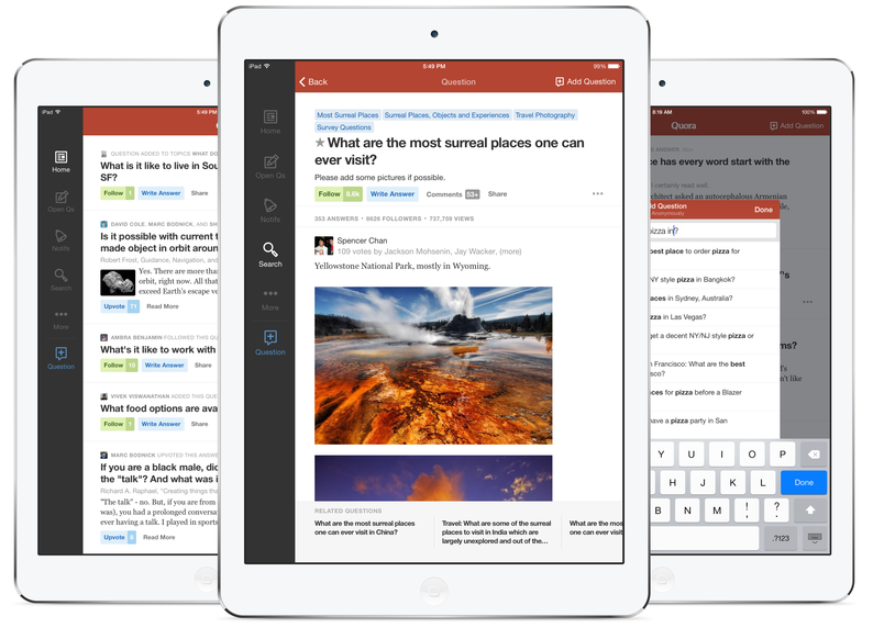 Quora Finally Releases an iPad App