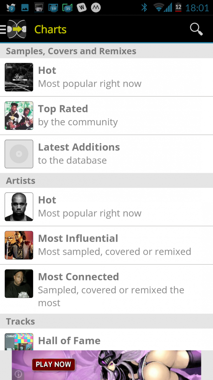WhoSampled for Android Reveals Remixes, Samples & Covers