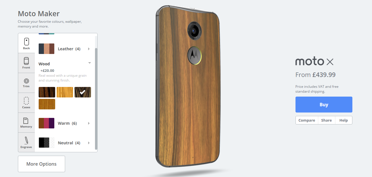 You Can Now Order the Moto X Using Moto Maker in the UK