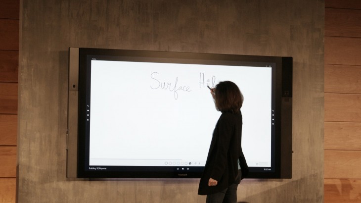 Microsoft Unveils Surface Hub Display For Teams