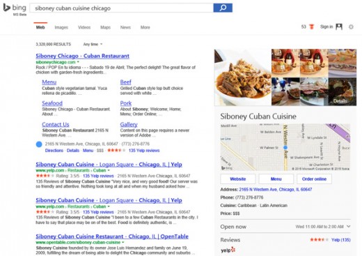 Bing Lets You Order Food and Book Hotels from Searches