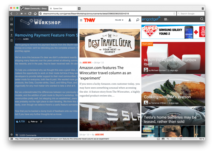 Vivaldi's New Preview Brings Tab Stacking And More