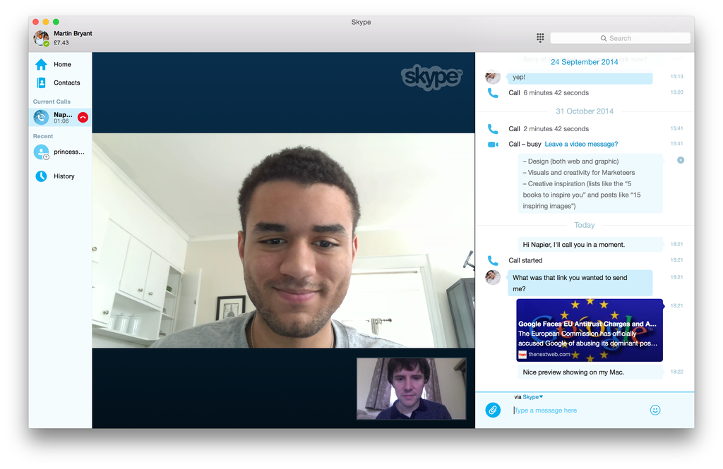 Skype for Mac Update Brings Link, Image and GIF Previews