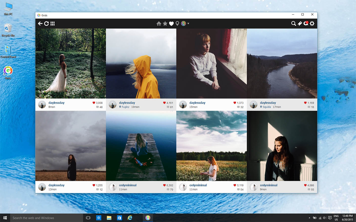 Grids for Instagram desktop app arrives on Windows