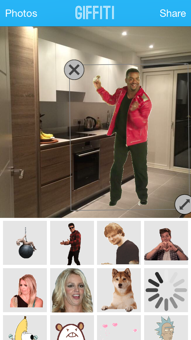 Add GIFs to any photo with Giffiti for iOS