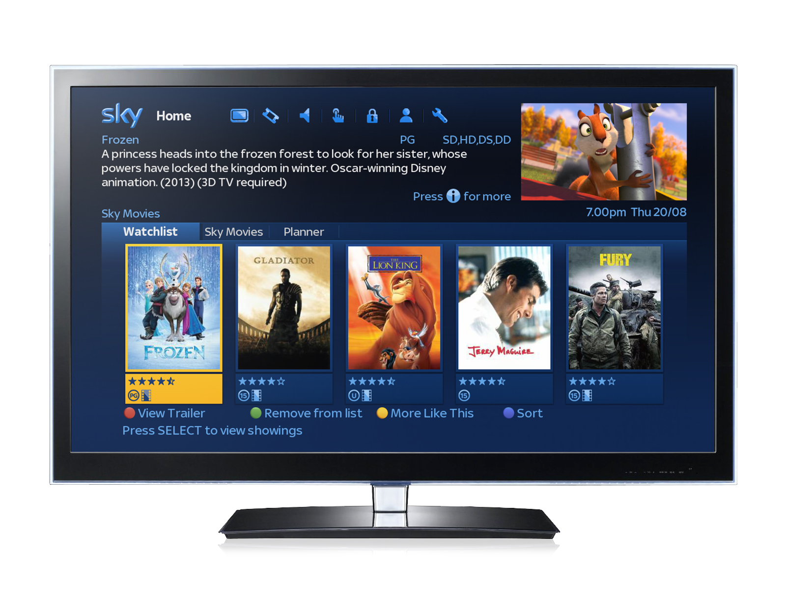 Sky+ HD is rolling out a movie-centric UI today