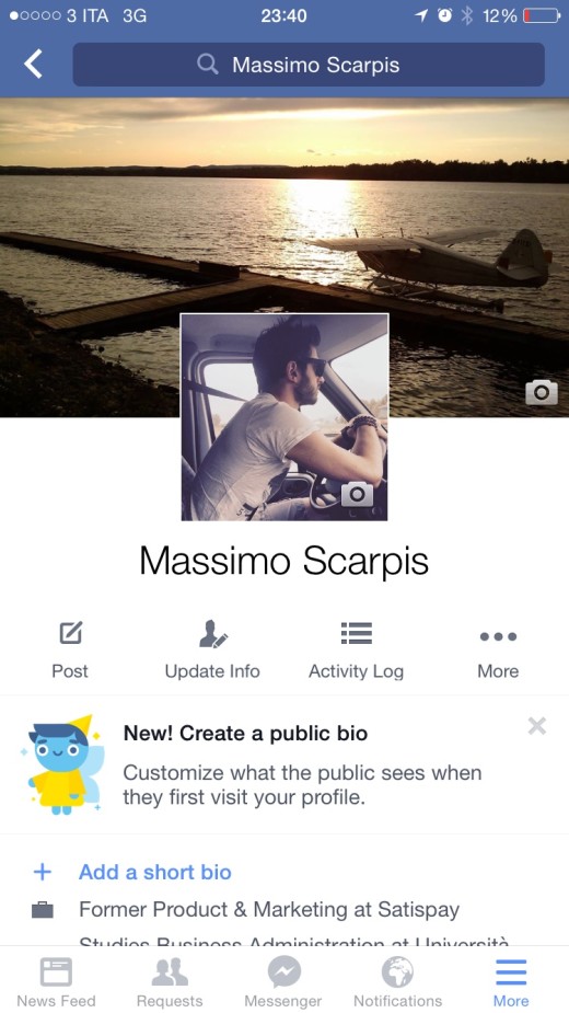 Facebook appears to be testing new profile pages for mobile users