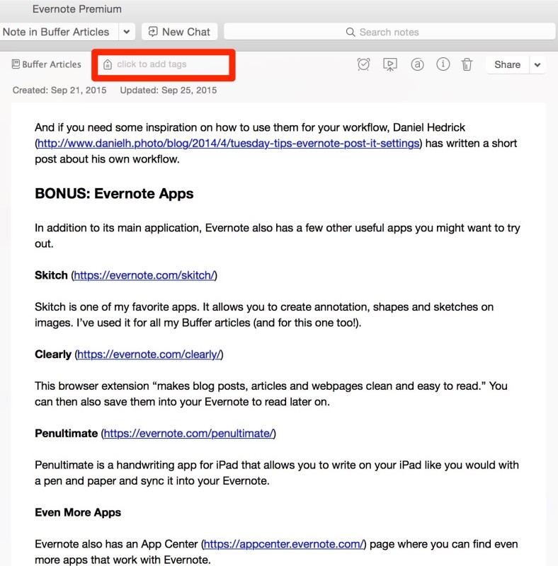 20 creative ways of using Evernote