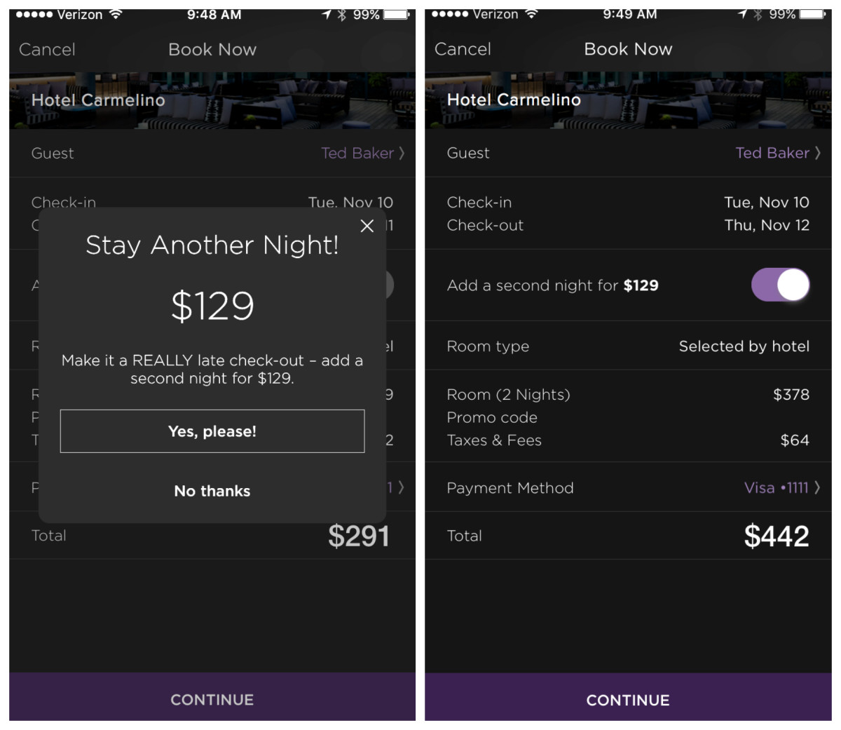 HotelTonight adds new feature offering users an extra night for even ...