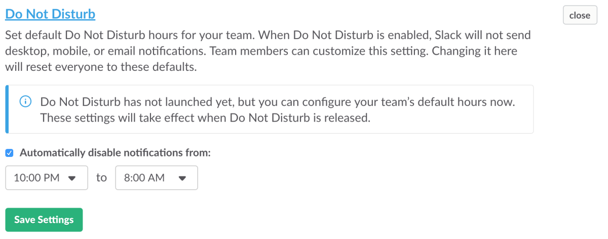 Slack is finally rolling out Do Not Disturb