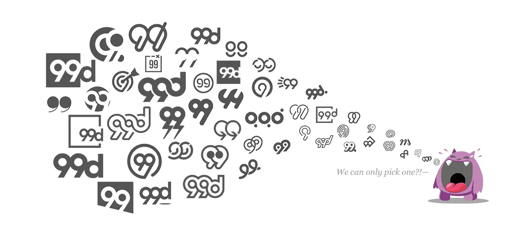 99designs has a new logo (that it got in a meta crowdsourcing contest)