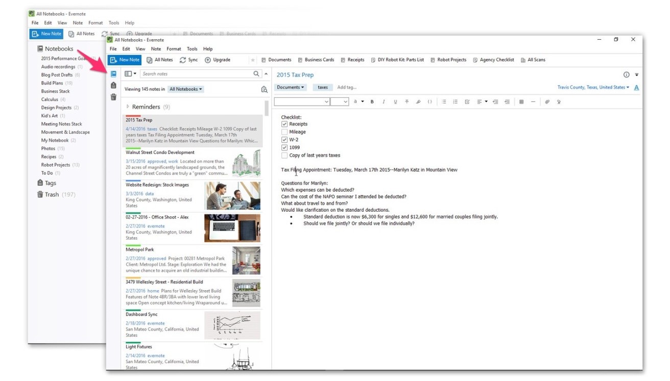 Evernote’s Windows app gets a much-needed makeover