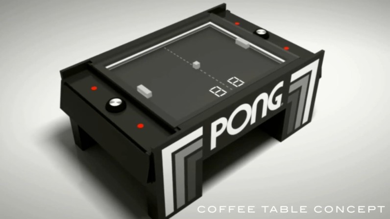 This is the life-sized Pong table you never knew you needed