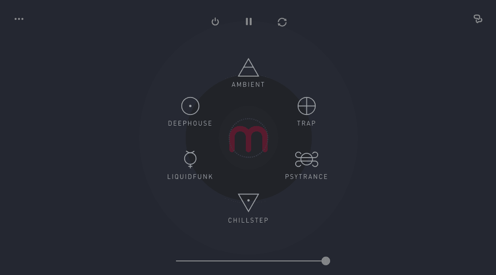 This app is like a radio that produces original music in real time