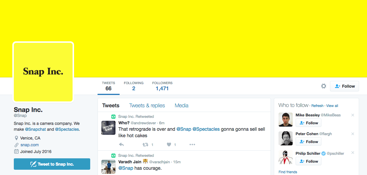 Snapchat reveals its $130 Spectacles and rebrands as Snap Inc.