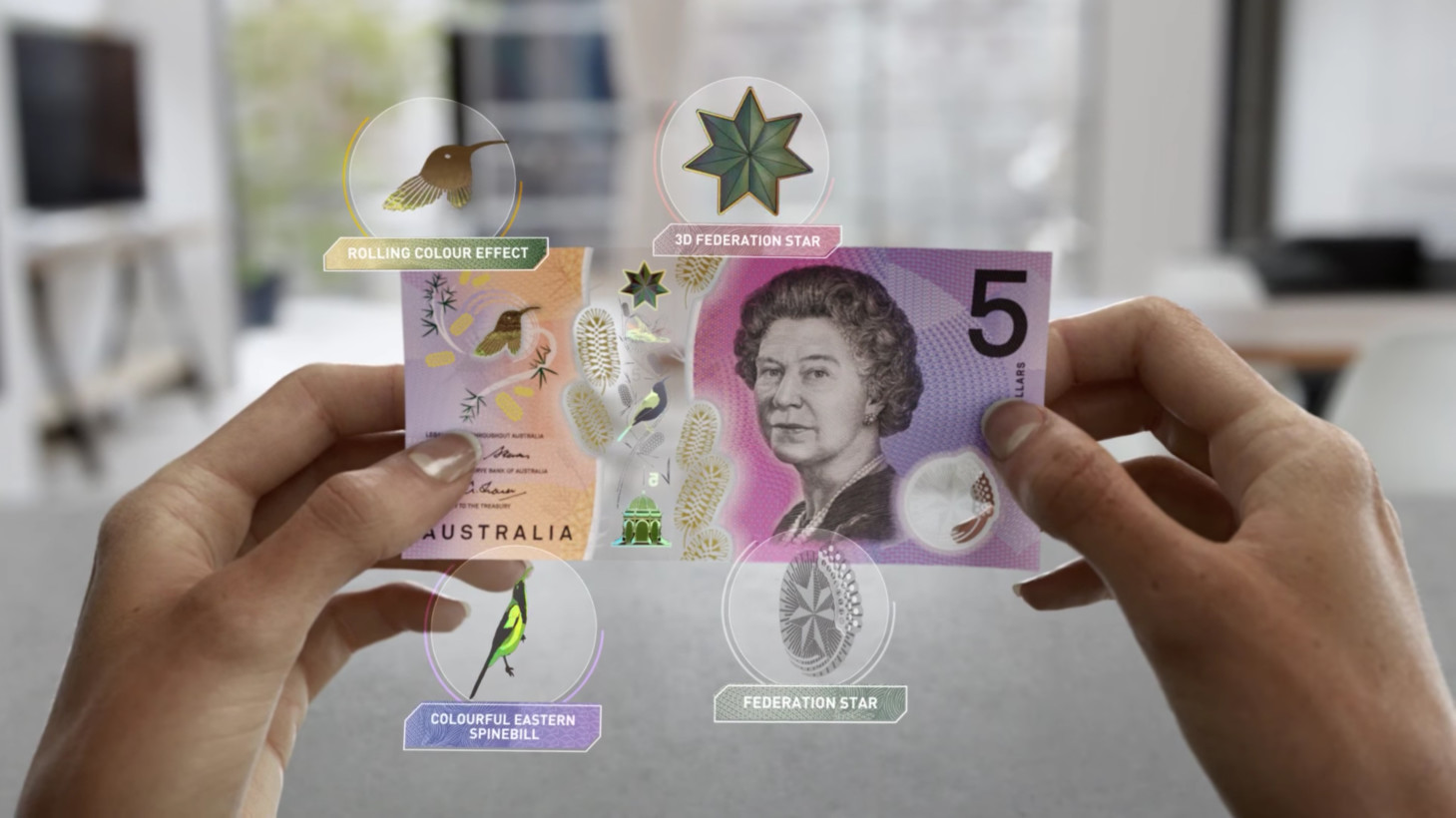 The new Australian $5 bills look like they’re from the future