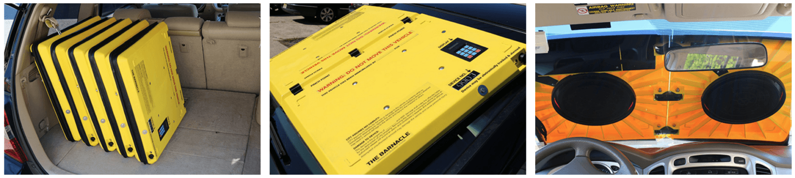 The Barnacle is the bright, yellow future of wheel clamps